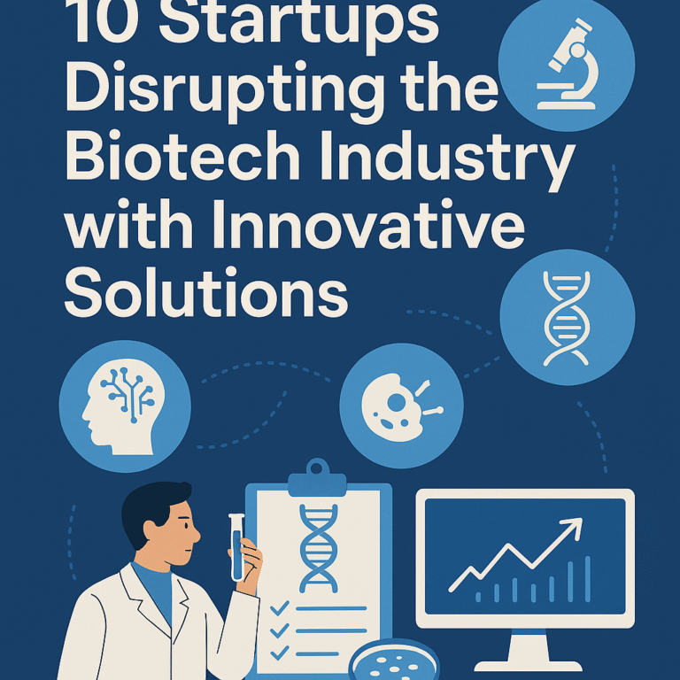 10 Startups Disrupting the Biotech Industry with Innovative Solutions ...