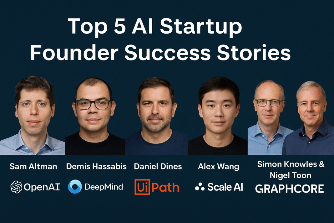 Top 5 AI Startup Founder Success Stories - The Tech Trends