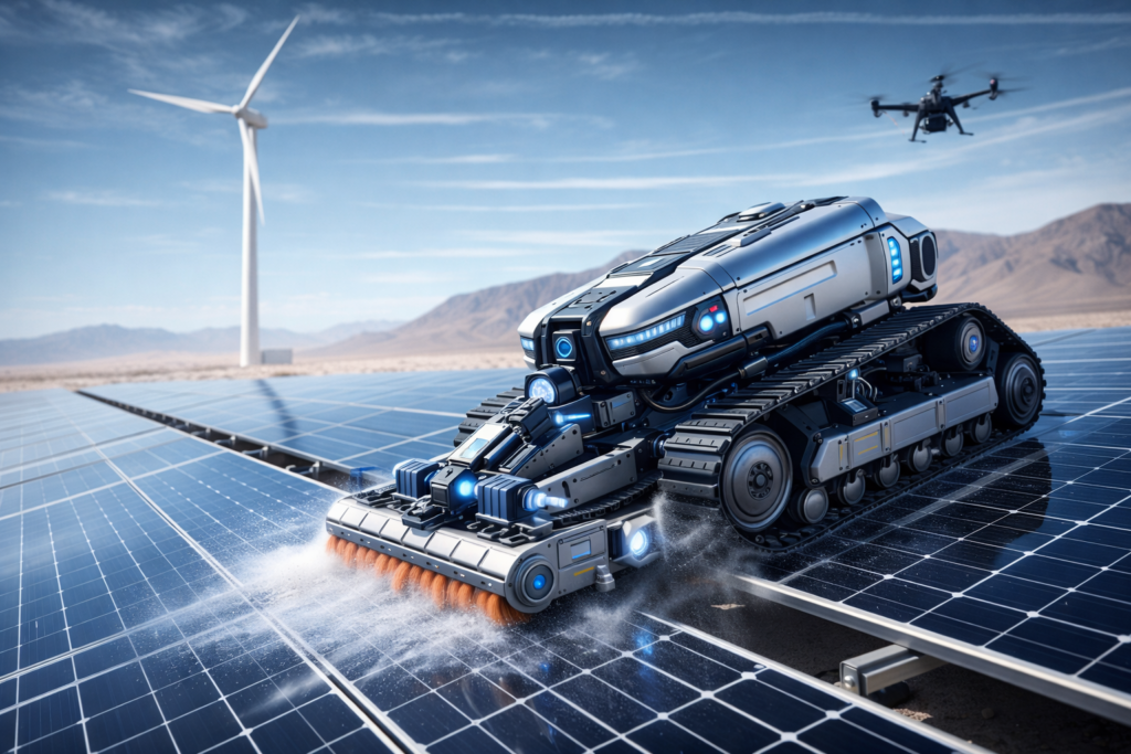 Renewable Energy Robotics: Solar and Wind Farm Maintenance Guide